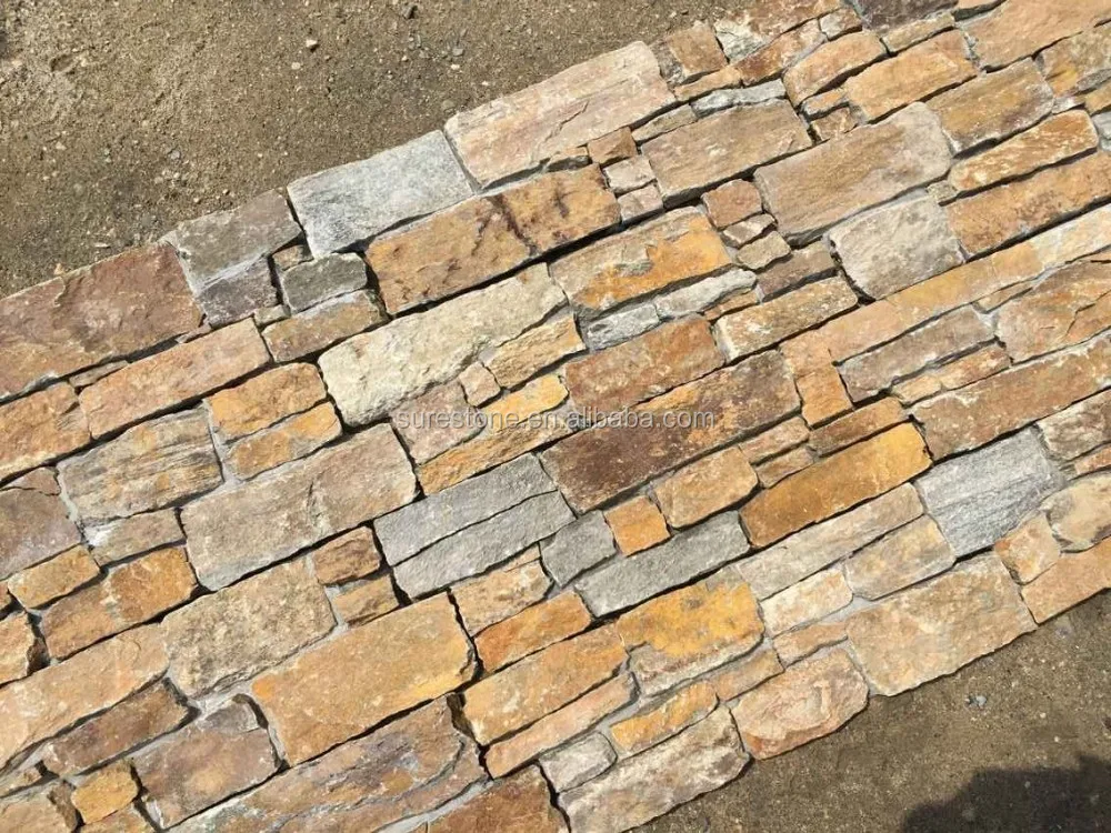 Natural Rough Stone Wall Decorative Interior And Exterior Quartz ...