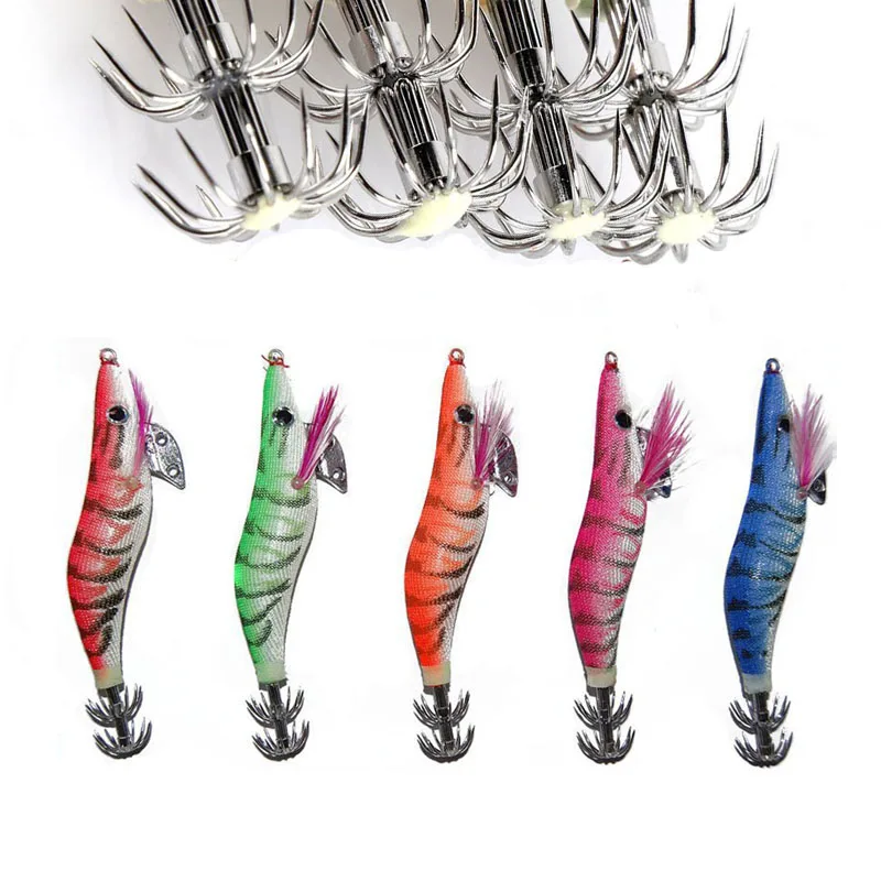 Wholesale Squid Jig Hooks 3.0# Luminous Squid Jigs Hard Fishing Lures ...