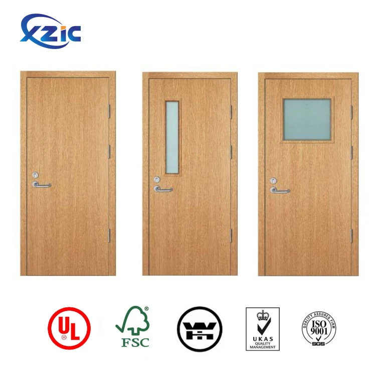 Fire Rated Door with Vision Panel - Commercial Grade Formica HPL Laminate