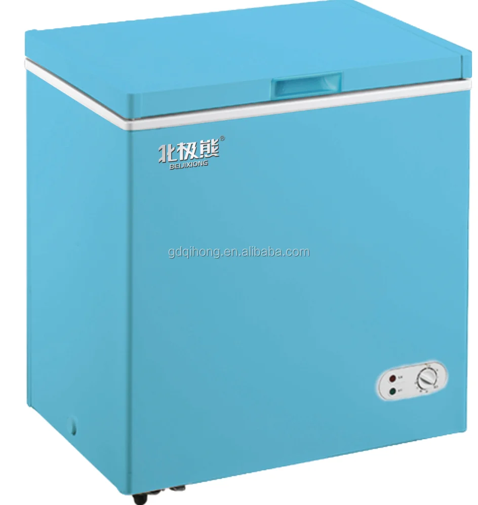 Bd/bc-158 Blue Color Chest Freezer Top Open Door Deep Freezer - Buy ...