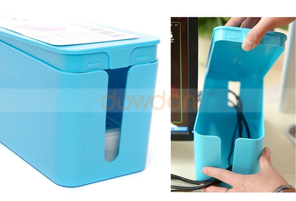 Cable Management Boxes Organizer Large Storage Holder For Desk Tv ...