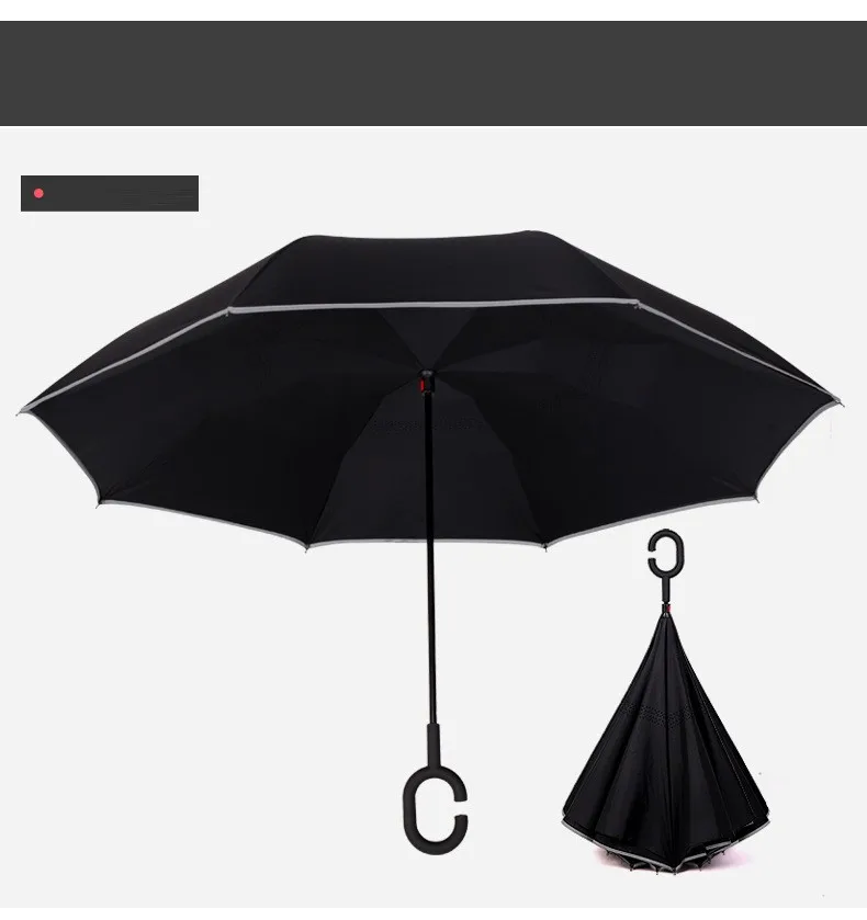 Memorytree Inverted Reverse Upside Down Umbrella with C-Shaped Handle ...