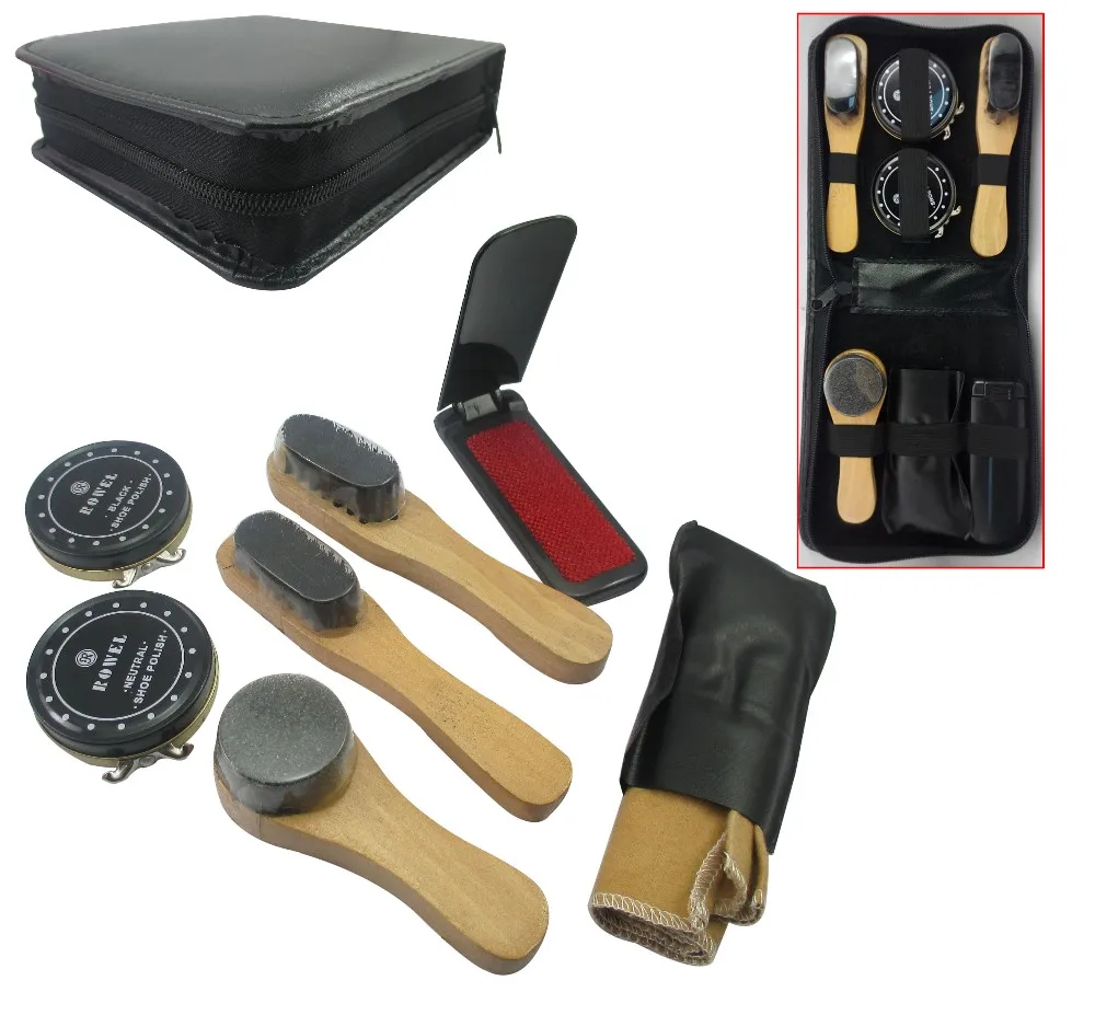5pcs Shoe Care Cleaning Polish Kit Shoe Decoration Kits Shoe Shine Kit ...
