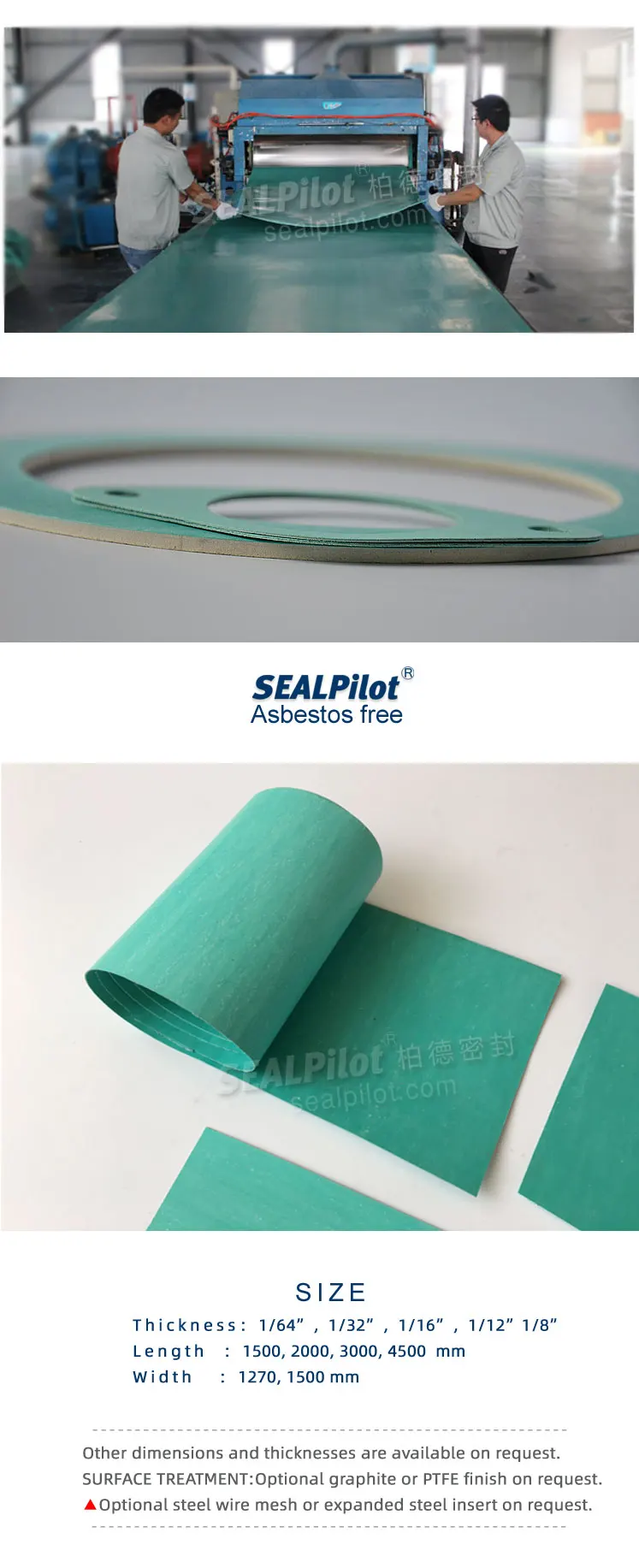CAF Jointing Sheets - Durable, Oil Resistant Mechanical Seals