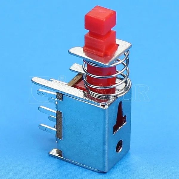 6 Pin Latch Type Push Button Switch Pcb Terminal - Buy Pushbutton ...