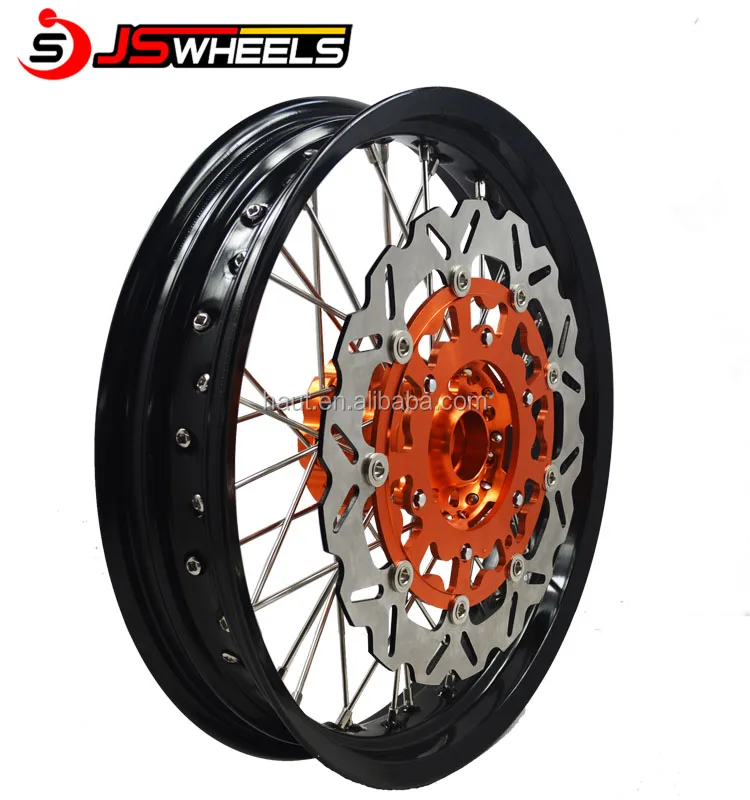 Super Motard 17" Dirt Bike Spoke Motorcycle Wheels For Exc125,Exc200 ...