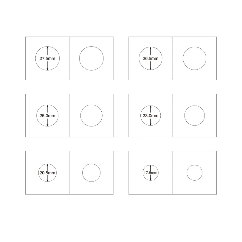 Coin Flips Cardboard Collecting Holders - Eco-friendly