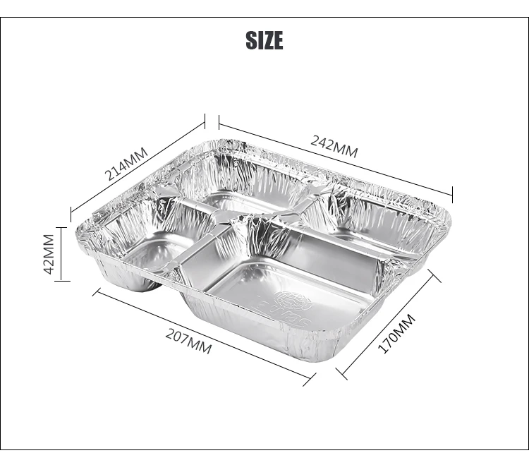 LWS-4C240 - Buy aluminum foil container sizes, aluminum foil container ...