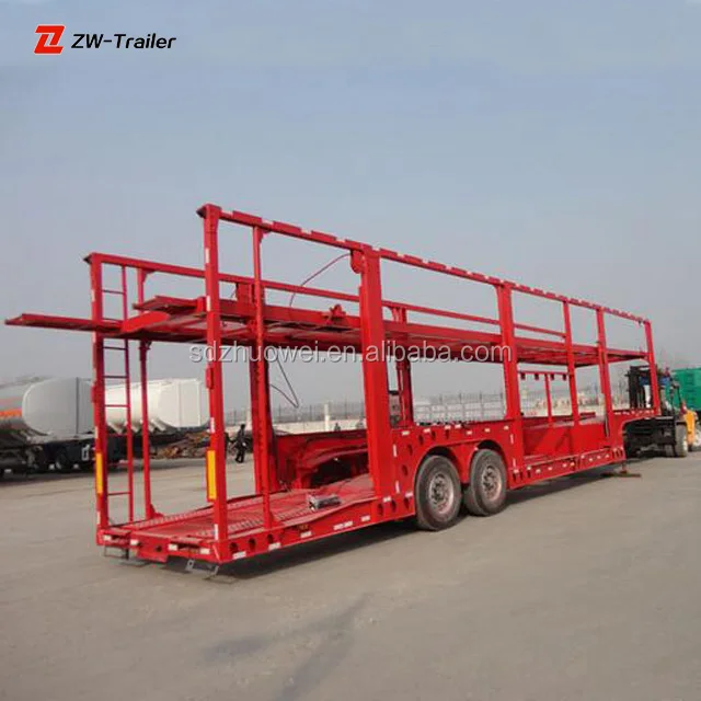 2 Axle 4 Wheel Car Carrier Trailer Tandem Trailer Off Road - Buy Car ...