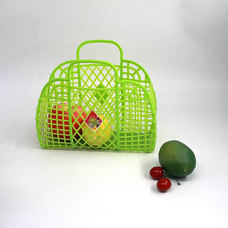 Factory Supply Small Plastic Folding Basket With Hand Hanging ...