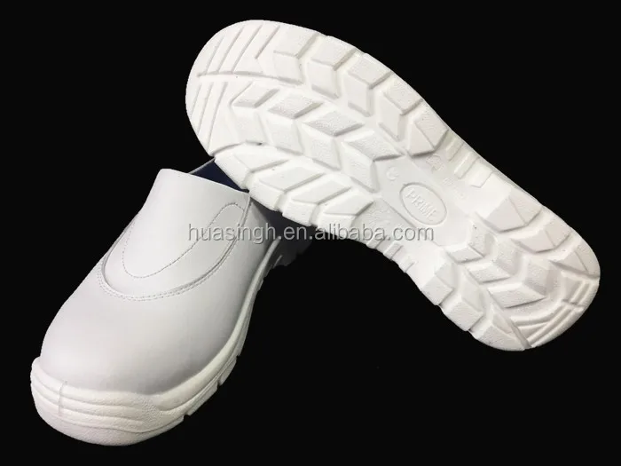Anti-static & Anti-slip White Safety Work Clogs Shoes For Lab. / Clean ...