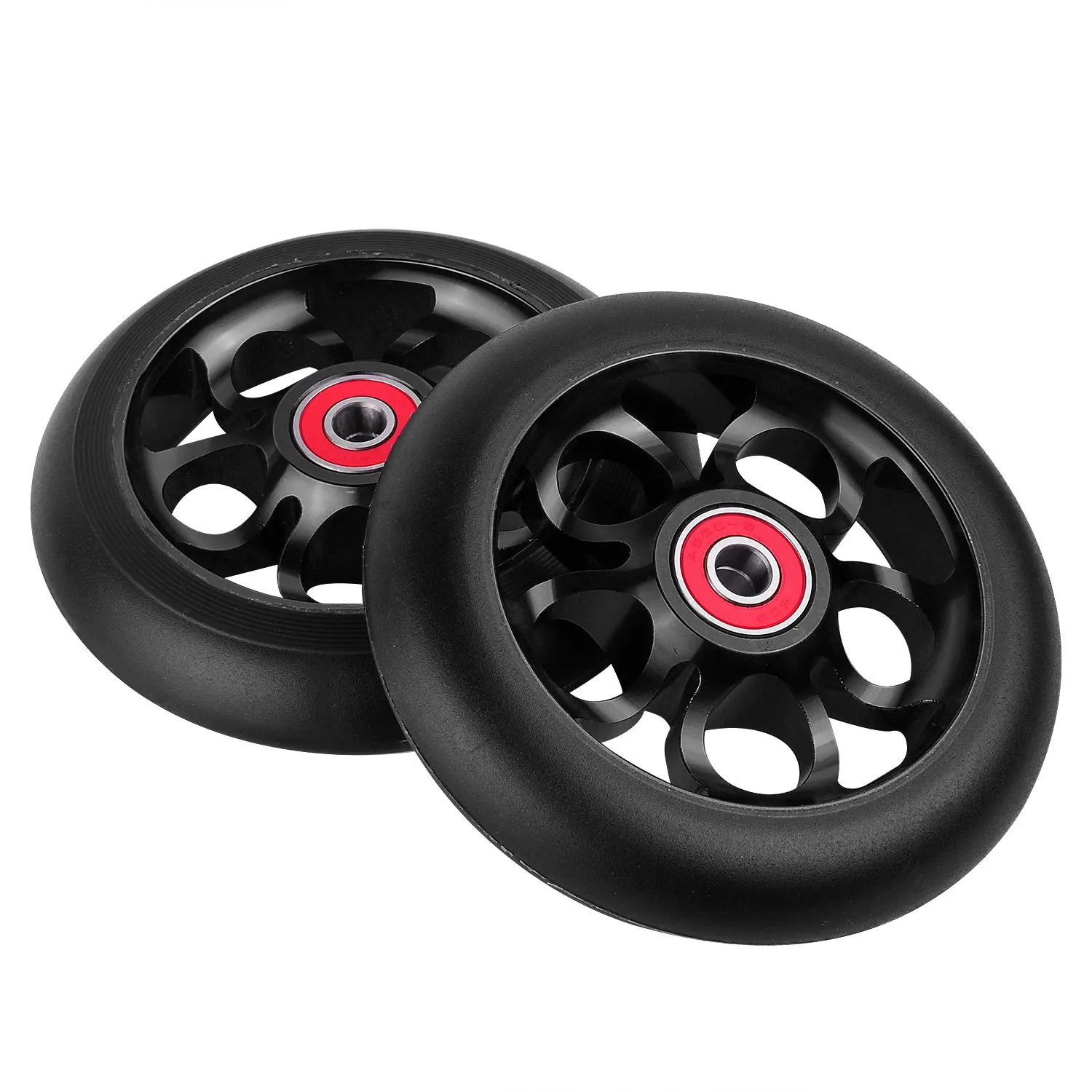 100mm Pro Scooter Wheels Aluminum Oem Round 8mm Included 24mm 608 Abec ...