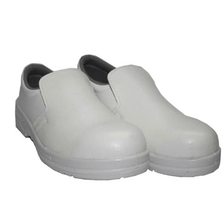 White Conductive Esd Leather Lab Cleanroom Safety Shoes Manufacturer ...