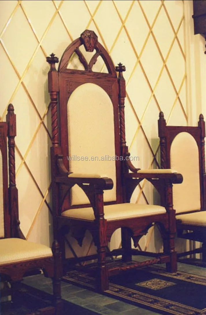 Ch-c055,Solid Oak Wood High Back Church Priest Or Ministerchairs - Buy ...