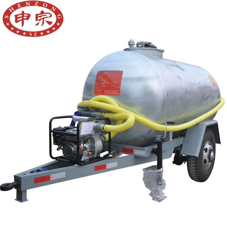 Mobile Small Farm Fuel Tank Trailer On Wheels - Buy Fuel Tank Trailer ...