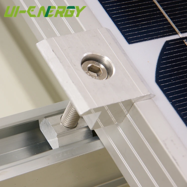 Solar Panel Pv Mid Clamp Anodized Aluminum Black Ui-newenergy Cn;fuj ...