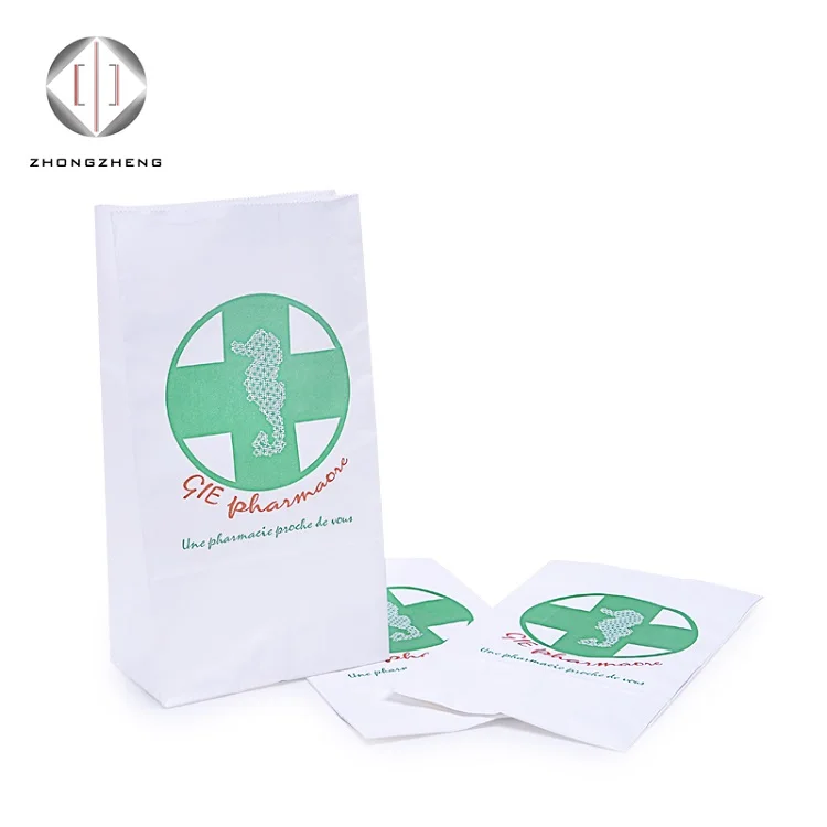 Rx Kraft Paper Pharmacy Prescription Pill Medicine Paper Bag For ...