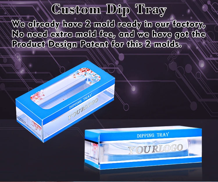 Wholesale Custom Designed Tray French Container Dip Powder Tray For ...