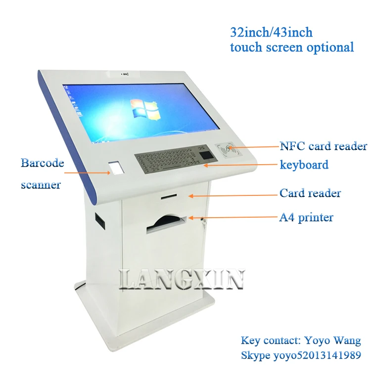 HP QR Code Scanner - Interactive Kiosk with Face Recognition