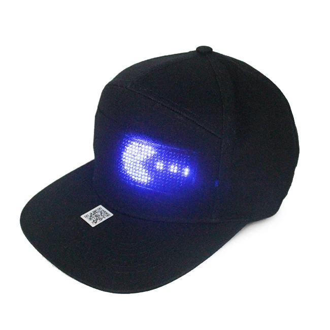 USB Rechargeable Message Display Light up LED Scrolling Hat