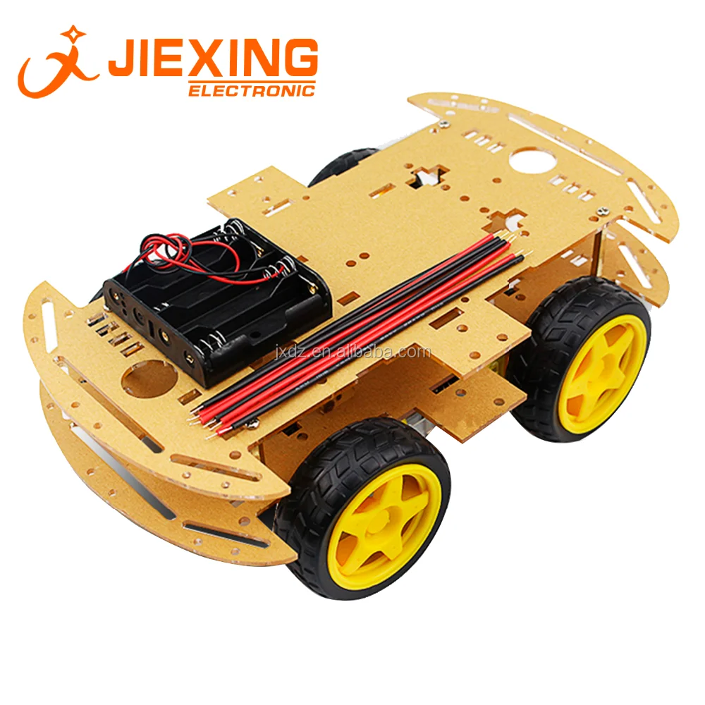 4wd 4 Wheel Smart Car Chassis Kits For Arduino Education Acrylic Robot ...