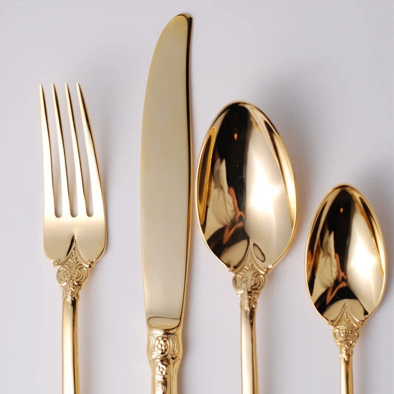 Royal Golden Cutlery Set - Luxury Dinnerware Essentials
