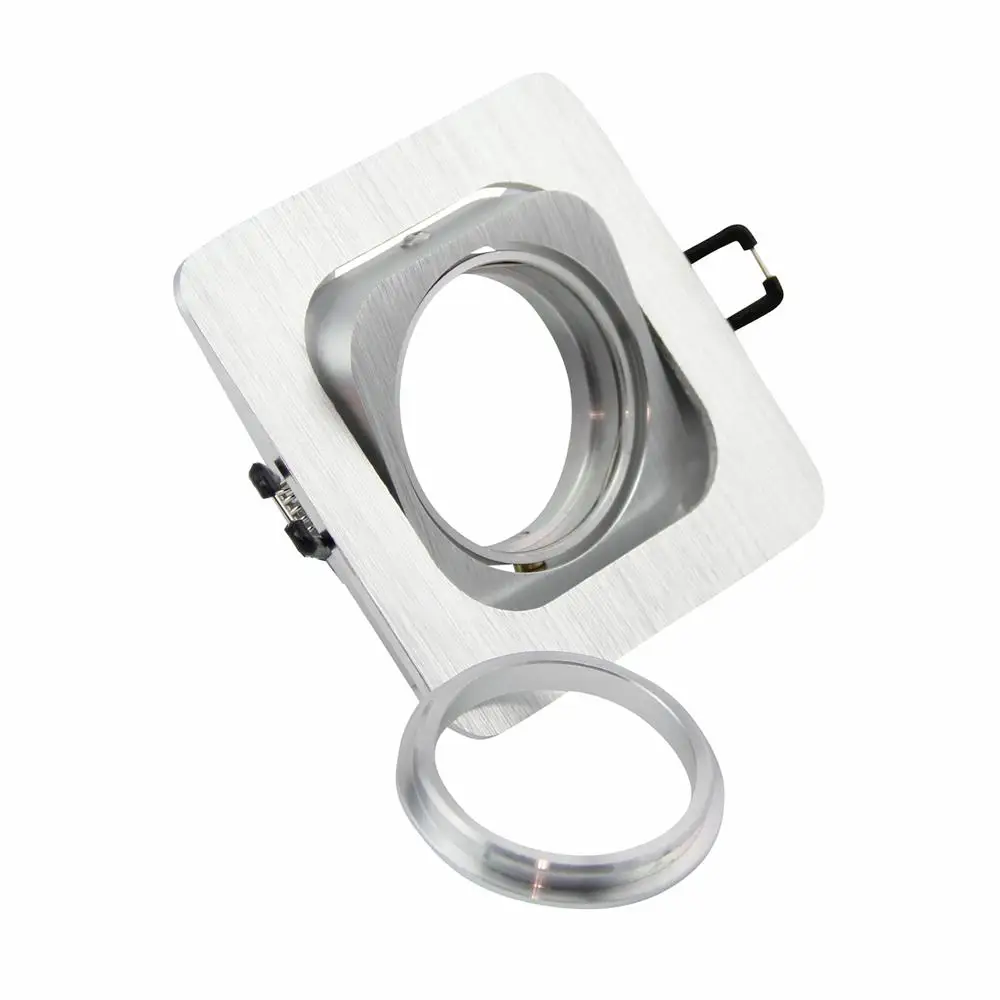 Aluminum Square Retrofit LED Downlight Housing Parts GU10