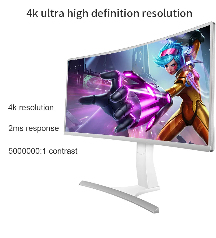 Oem Brand 35 Inch 4k 3440*1440 100hz Led Display Screen Desktop Curved ...