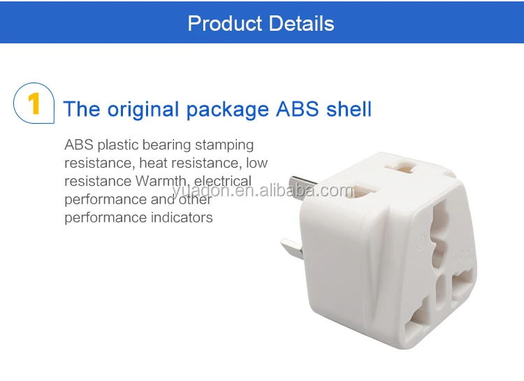 10a 250v Type D Plug Adapter Australia Travel Adapter Aus 3 Pin Multi ...
