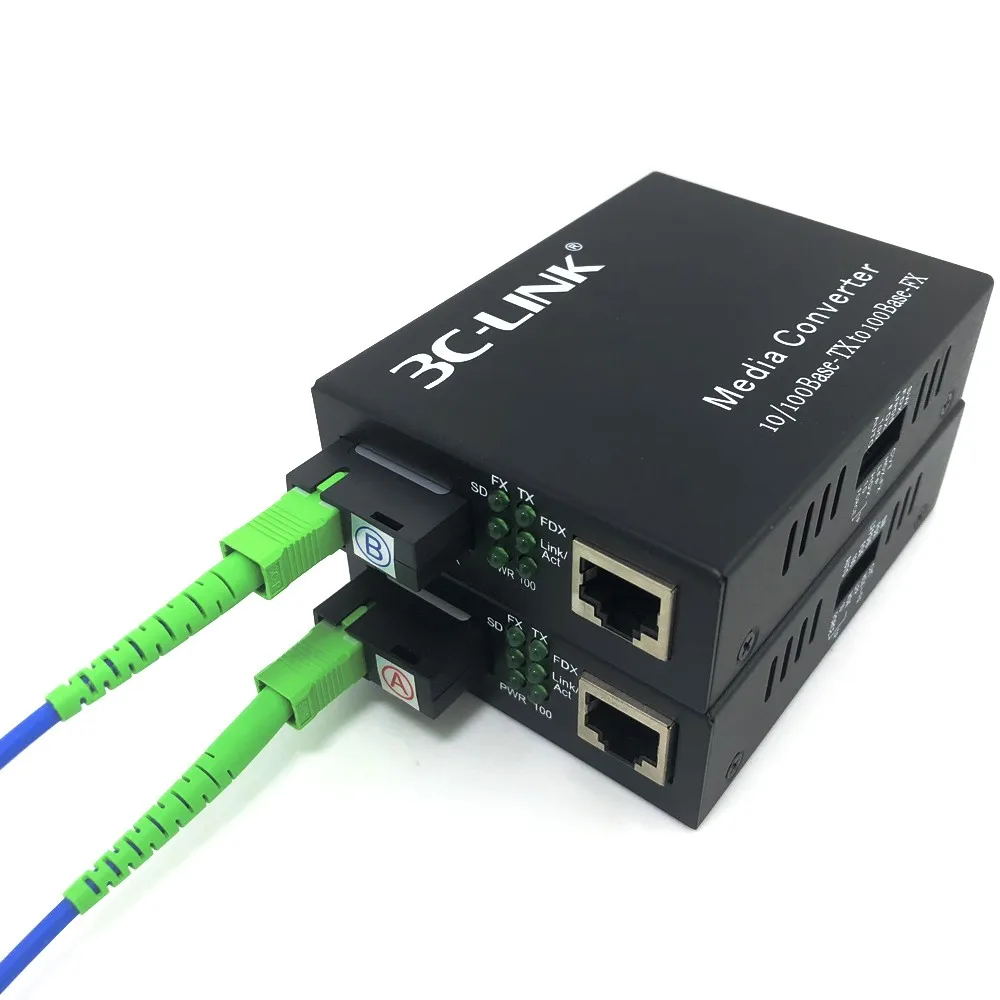 Convertidor Multimedia 3c-link,Superventas,10/100base-tx A 100base-fx ...