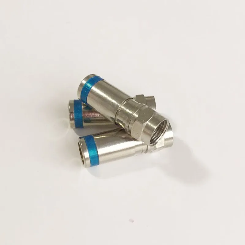 F Connector Rf Cable Connector Rg6 Compression F Connector - Buy F ...