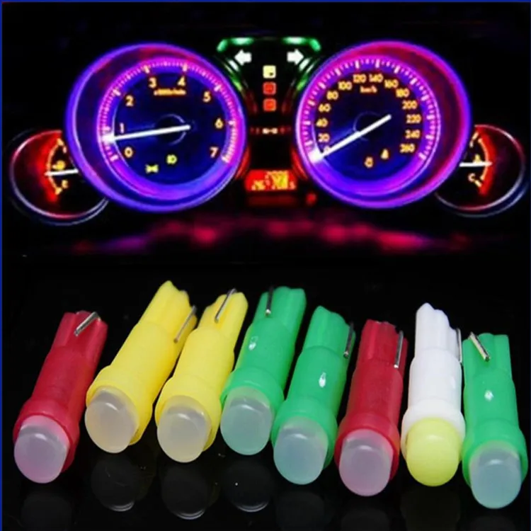 6 V 12 V 24 V T5 Led Licht Geel Rood Groen Ijs Blauw Roze Auto ...