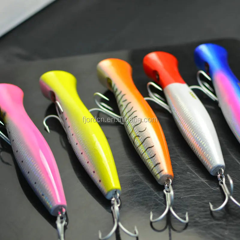 Fjord 200mm 118g Top Surface Big Poppers Hard Plastic Popper Lure For ...