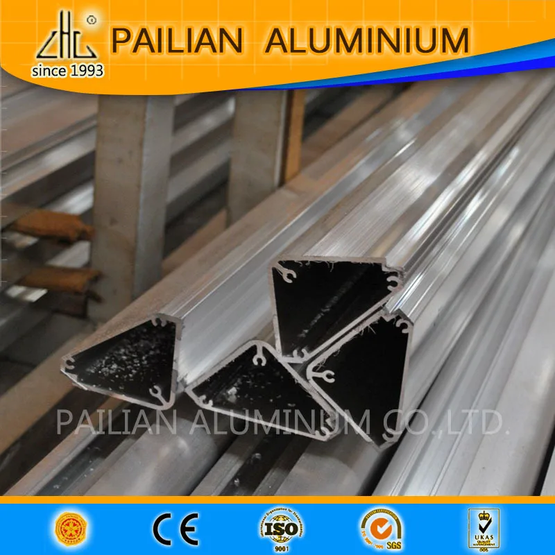 Extruded Aluminium Profile Factory Supplying Aluminium Triangle Tube ...