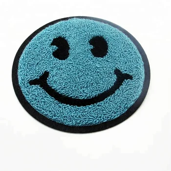 Cheap Price Emoji Towel Embroidered Chenille Smiley Face Patches - Buy ...