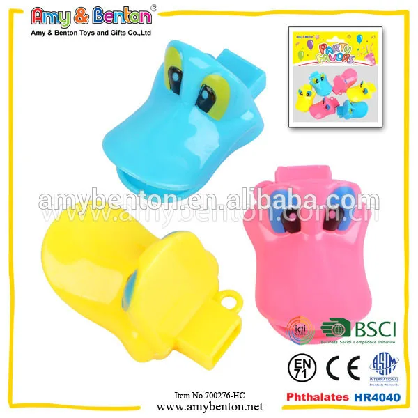 Promotional Toy Plastic Mouth Lips Shape Kids Whistle Toys