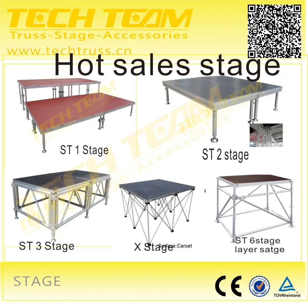 Movable 4x4ft Aluminum Swimming Pool Stage Platform - Buy Swimming Pool ...