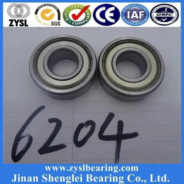 High Quality Windmill Bearing 6204z Deep Groove Ball Bearing 6204zz ...