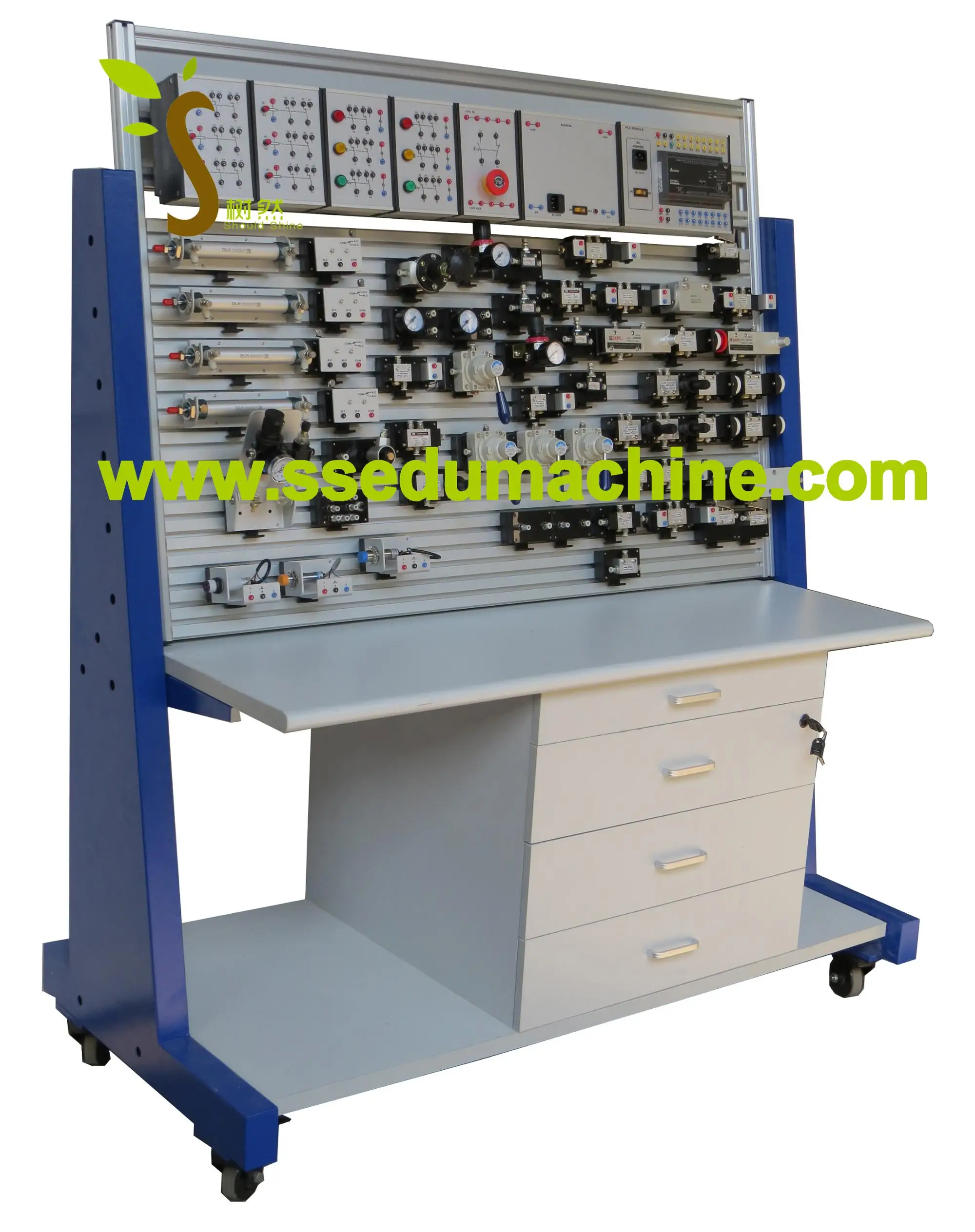Plc Electro-pneumatic Training Workbench Laboratory Equipment ...