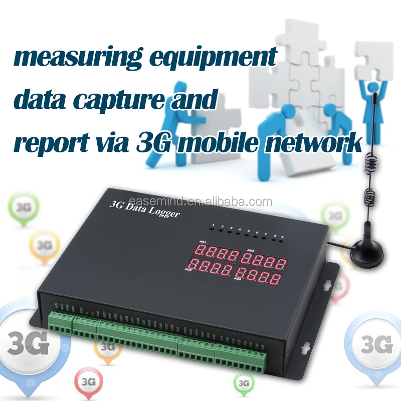 EASEMIND GPRS/GSM 3G Data Logger RS232/RS485 Modbus Tcp Datalogger for ...