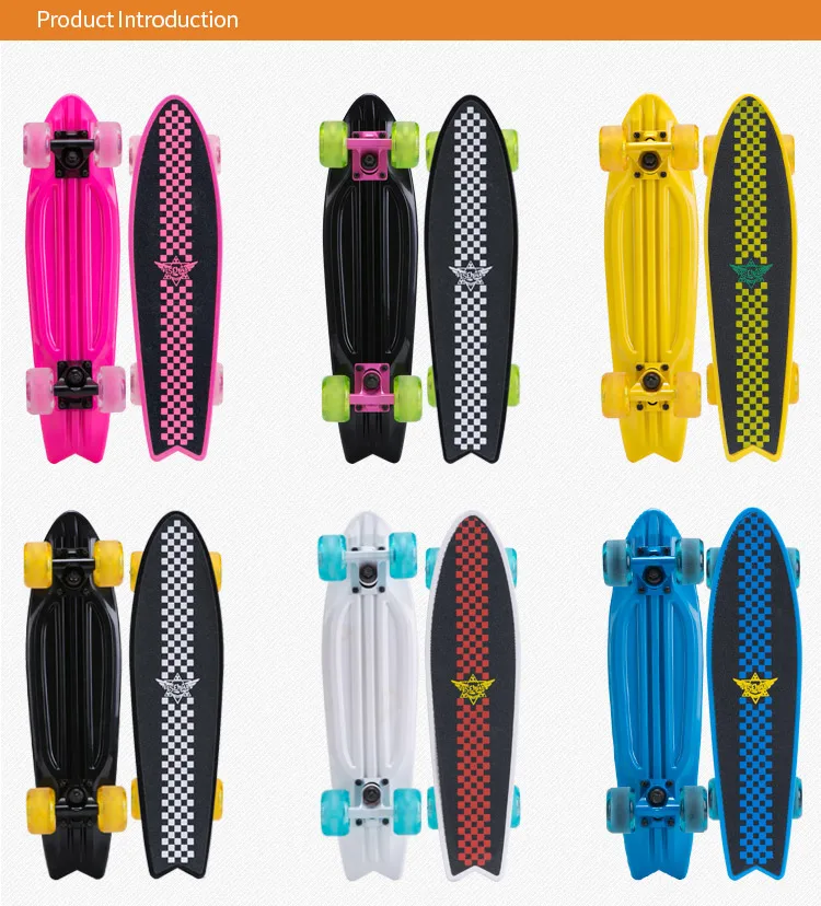 Wholesale Cheap 22 Inch Plastic Mini Skate Board Complete Skateboard ...
