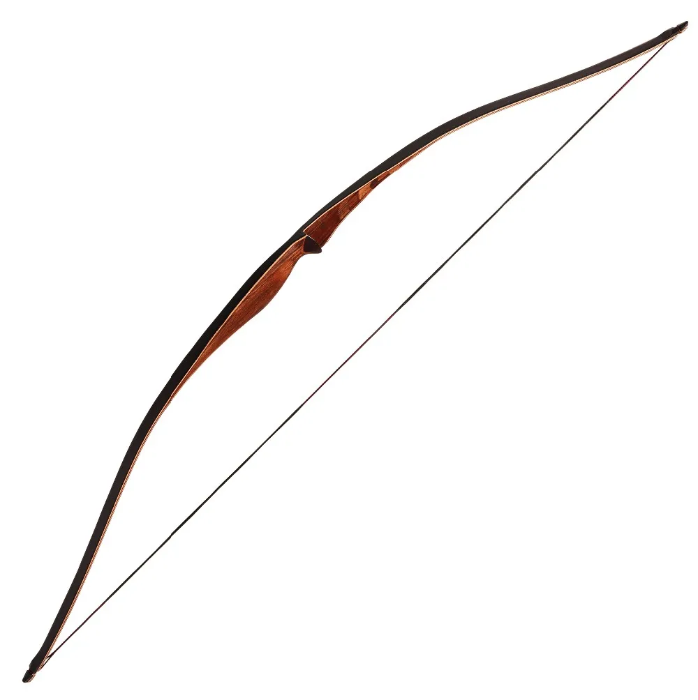 Laminated Wood 54" One Piece Long Bow Hunting Bow Recurve Archery Bow ...