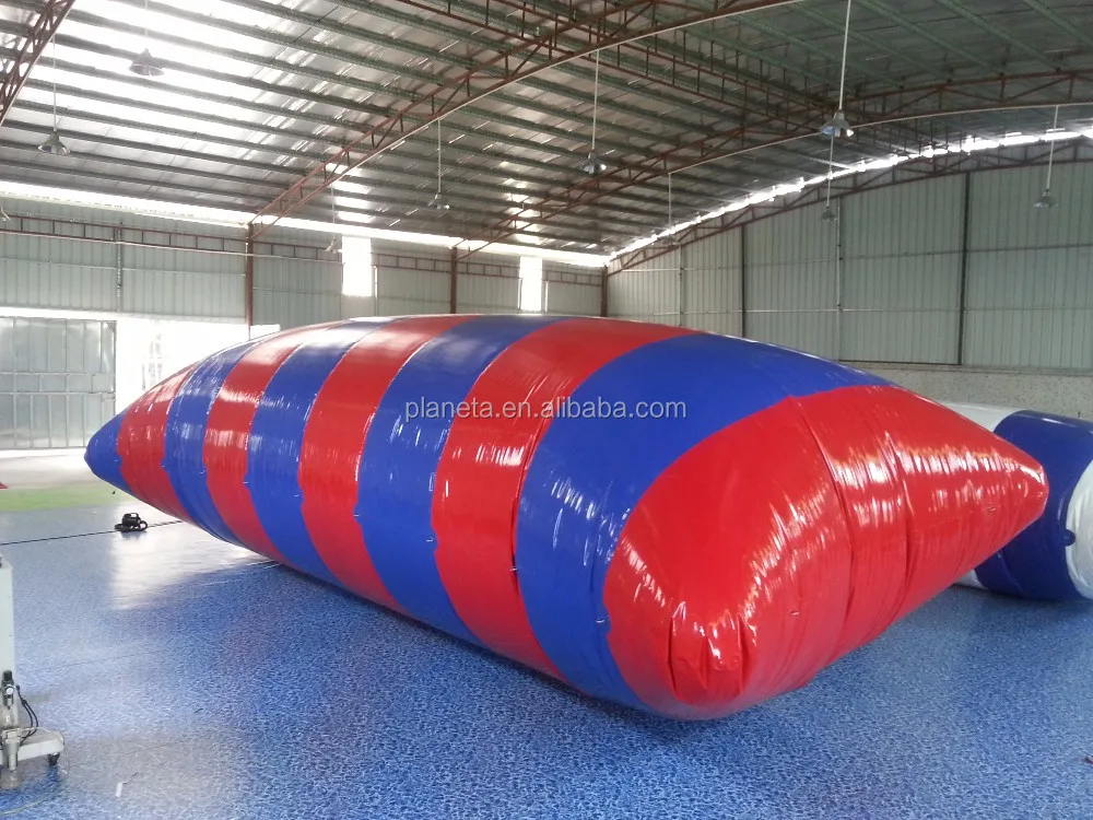 Summer Water Park Floating Inflatable Jumping Pillow Blob Catapult Lake ...