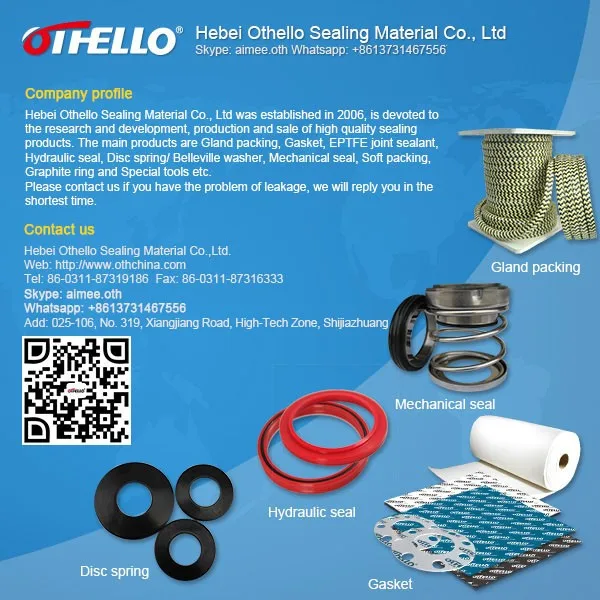 Hydraulic Cylinder Seal Types - V Packing for Piston Rod