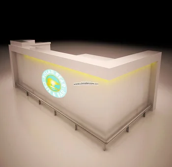 Fancy And Elegant Design L Shaped Commercial Coffee Shop Bar Counters ...