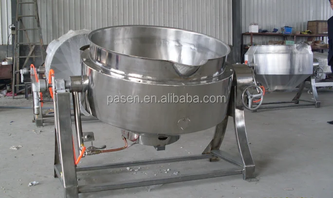 Industrial Cooking Pots With Mixer / Stainless Steel Cooking Vat ...