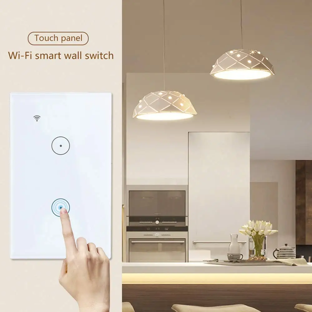 Tuya 2 Gang 2 Way Smart Wireless Wifi Light Switch/smart Touch Wall ...