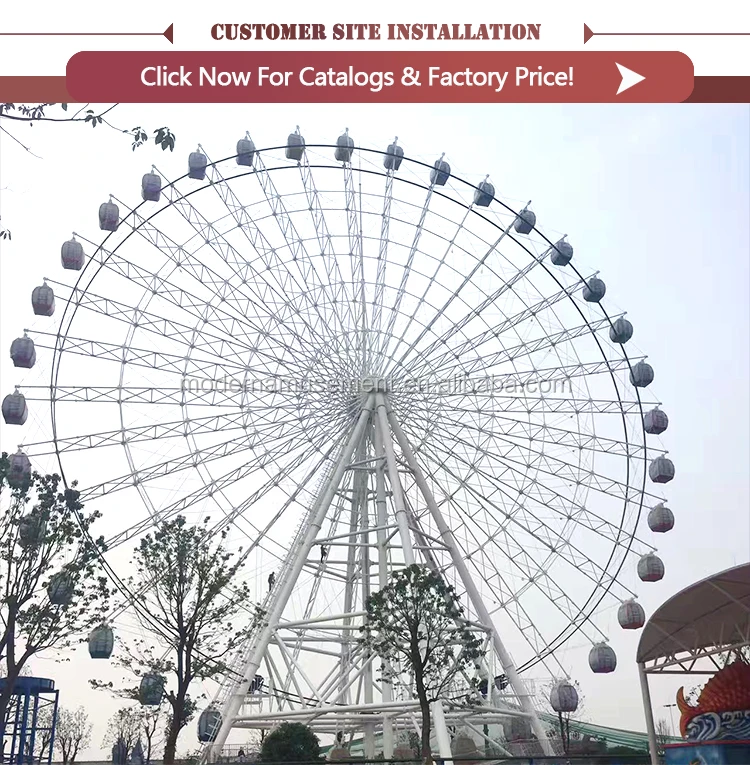 60m Height Huge Electric Sightseeing Ferris Wheel In Amusement Park ...