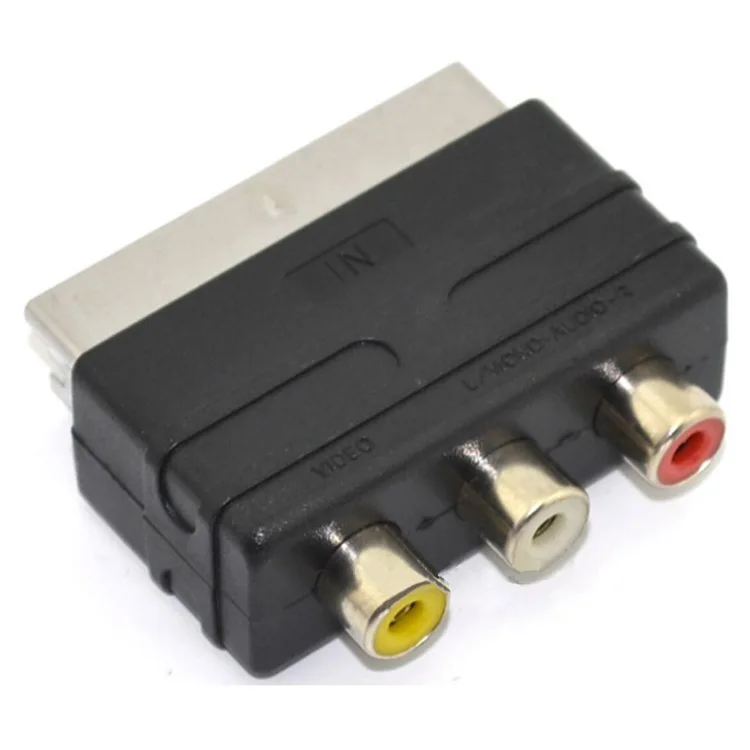 INPUT Scart to Coaxial Adapter for Video DVD Recorder TV