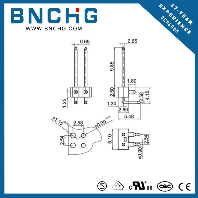 Wholesale Led Bulb 2 Pin Electronic Connector Types With - Buy ...